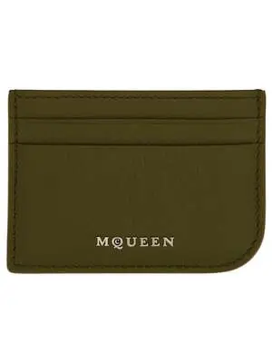 Alexander McQueen Alexander Mc Queen Leather Card Holder - Military Green