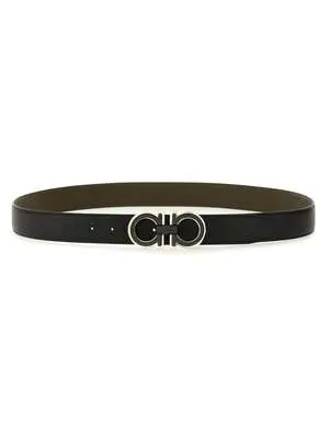 FERRAGAMO Belt With Hook Detail - Black
