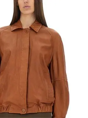 SALVATORE SANTORO Leather Jacket - Buff