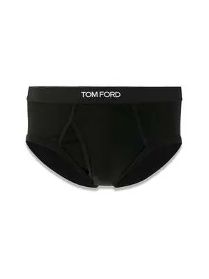 TOM FORD Briefs With Logo - Black