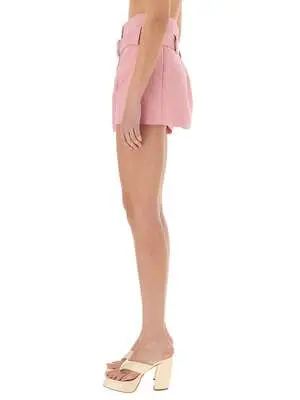MSGM Belted Shorts - Pink