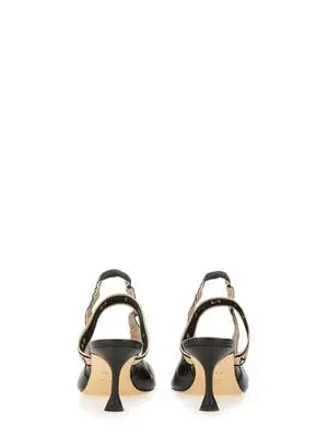 N°21 Slingback With Logo - Black