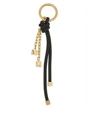 Michael Kors Keychain Charm With Logo - Black