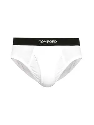 TOM FORD Briefs With Logo - White