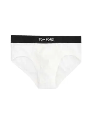 TOM FORD Briefs With Logo - White