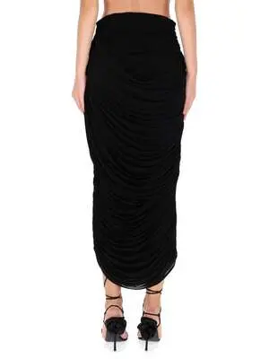 Magda Butrym Draped Midi Skirt