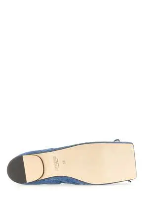 Jacquemus Square Toe Ballerinas - Denim