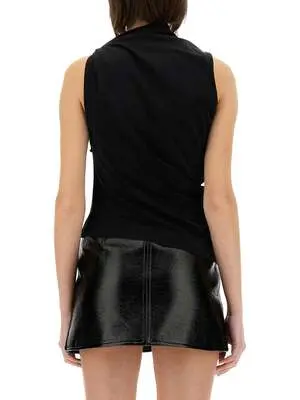 COURREGES Twisted Top - Black