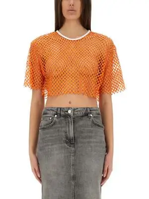 Moschino Jeans Off The Shoulder Blouses