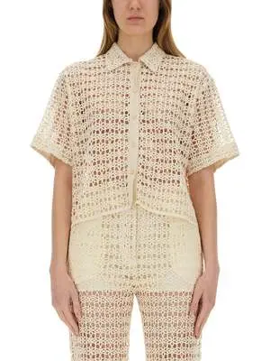 ALYSI Macramé Shirt