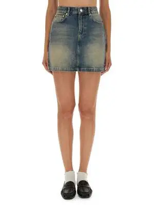 Moschino Jeans Distressed Skirts