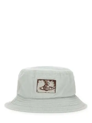 VIVIENNE WESTWOOD Bucket Hat With Logo - White