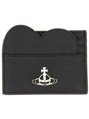 VIVIENNE WESTWOOD Card Holder 'heart - Black