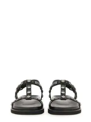 Ash Leather Sandals