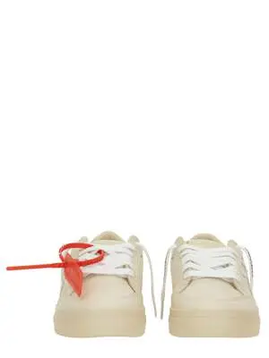 Off White Low Vulcanized Leather Sneakers