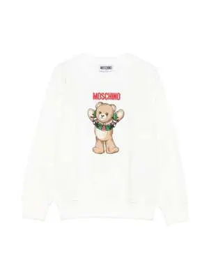 Moschino Logo Jersey - White