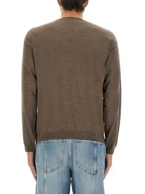 Moschino Wool And Silk Pullover - Brown
