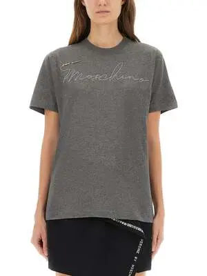 Moschino T-shirt With Embroidered Logo