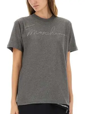Moschino T-shirt With Embroidered Logo