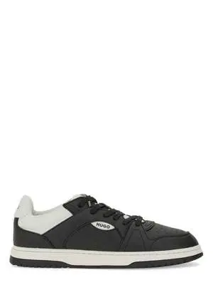 Hugo Leather Sneakers - Black