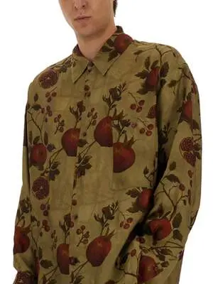 UMA WANG Pomegranate Print Shirt