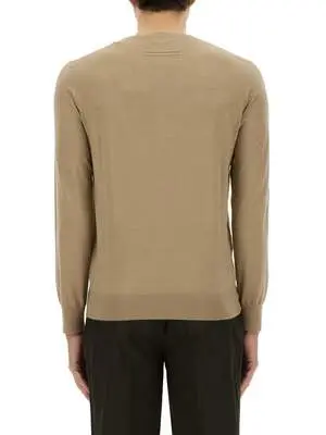Zegna Cashmere And Silk Sweater - Beige