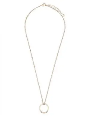 MAISON MARGIELA Logo Ring Pendant Necklace - Silver