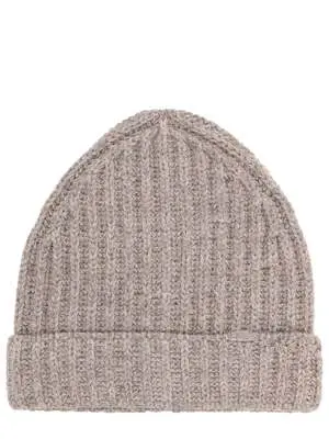 MAISON MARGIELA Wool And Cotton Blend Beanie - Beige