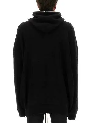 Rick Owens Knit Zip Up Sweatshirt