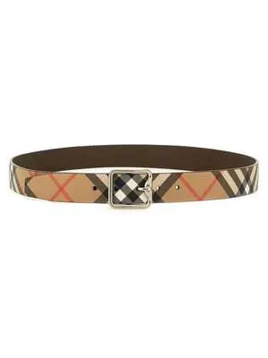 Burberry Reversible Check Belt - Multicolour