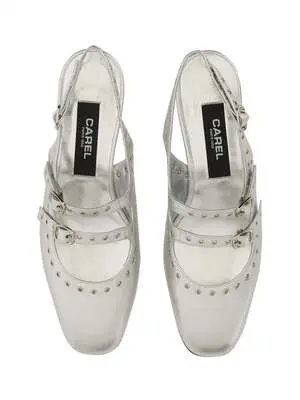 CAREL Mary Jane Slingback - Silver