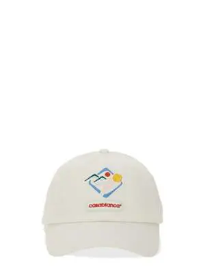 Casablanca Montagne Sportif Baseball Cap - White