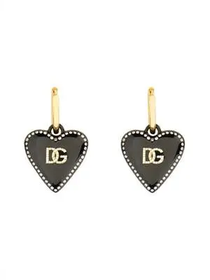 Dolce & Gabbana Logo Earrings - Black