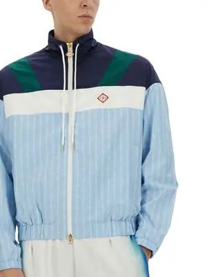 Casablanca Pinstripe Laurel Track Jacket