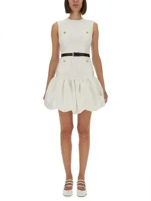 SELF-PORTRAIT Taffeta Mini Dress - Ivory