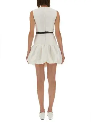 SELF-PORTRAIT Taffeta Mini Dress - Ivory