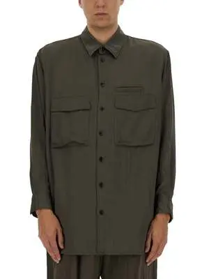 LEMAIRE Utility Overshirt - Military Green