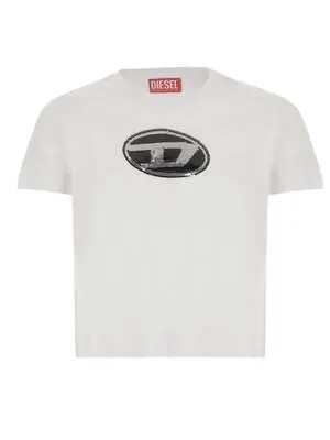 DIESEL® T-sequinsg T-shirt - White