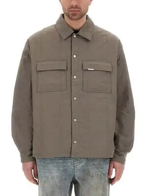 REPRESENT Quilted Overshirt - Green