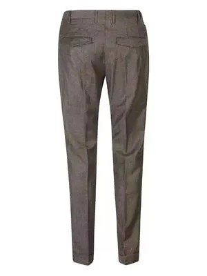 PT TORINO Pleated Trousers - Brown