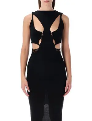 Rick Owens Rick Owens Wool Tanja Cut-Out Top - Black