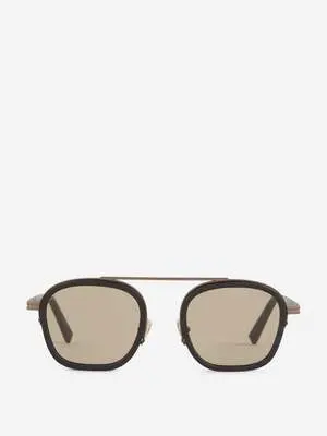 Zegna Aviator Sunglasses - Brown