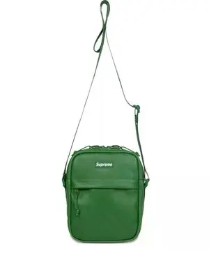 Supreme Leather Messenger Bag - Green