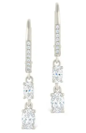 Sterling Forever Liesel Cubic Zirconia Drop Earrings - Silver