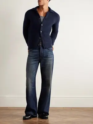 PIACENZA CASHMERE 1733 Brushed Virgin Wool Overshirt - Blue