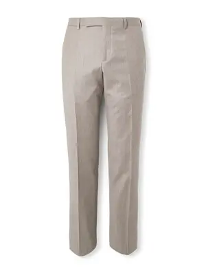 Paul Smith Straight-leg Wool And Cashmere-blend Suit Trousers - Gray