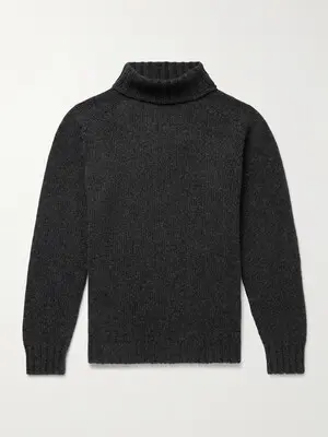 DRAKE'S Submariner Wool Rollneck Sweater