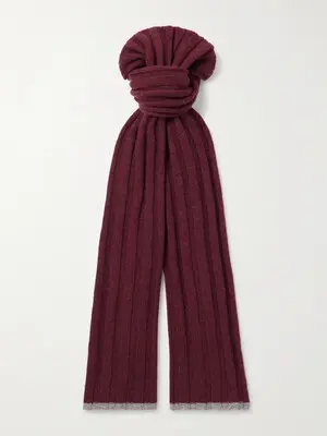 Men's Red Cashmere Scarves