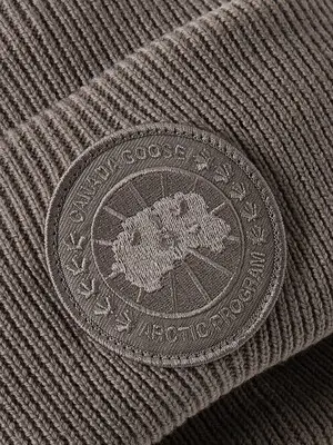 Canada Goose Logo-appliquéd Wool Beanie