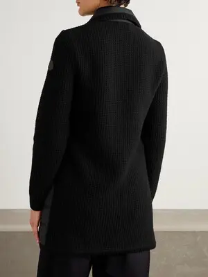 Moncler Double-breasted Wool And Cashmere-blend Quilted Down Cardigan